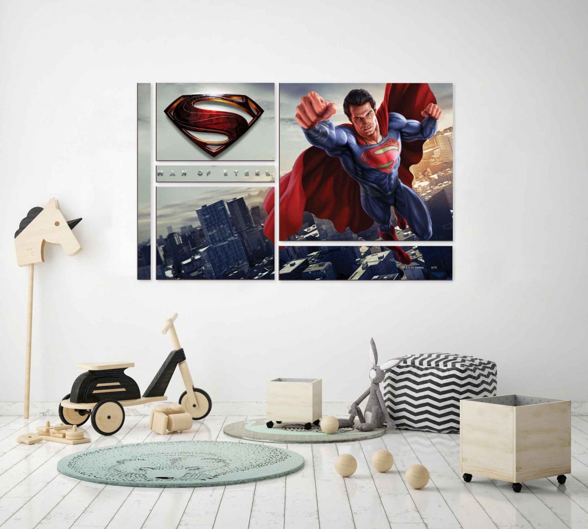 Superman picture printed on canvas – canvas.qa